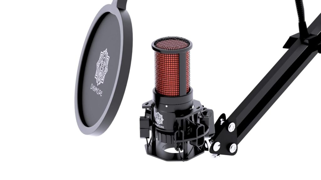 DIGIMORE USB Condenser Microphone, D-500 192KHZ/24Bit Plug & Play PC ...