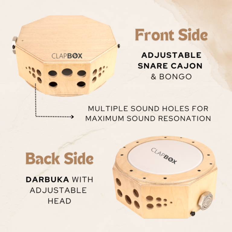 Clapbox Travel Cajembe (3 instruments in 1) with bag and strap ...